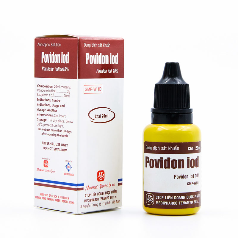 Cách dùng thuốc sát trùng Povidone iod khi bị xước da, vết thương hở ...